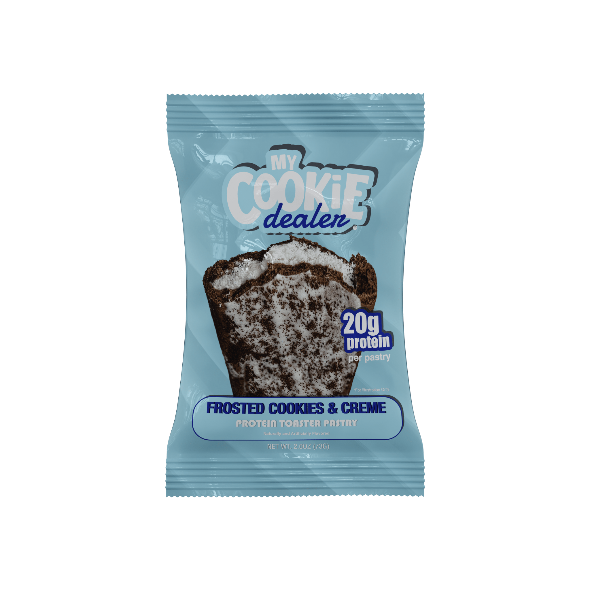 Frosted Cookies & Creme Protein Toaster Pastry 2.6oz – Grab & Go UAE